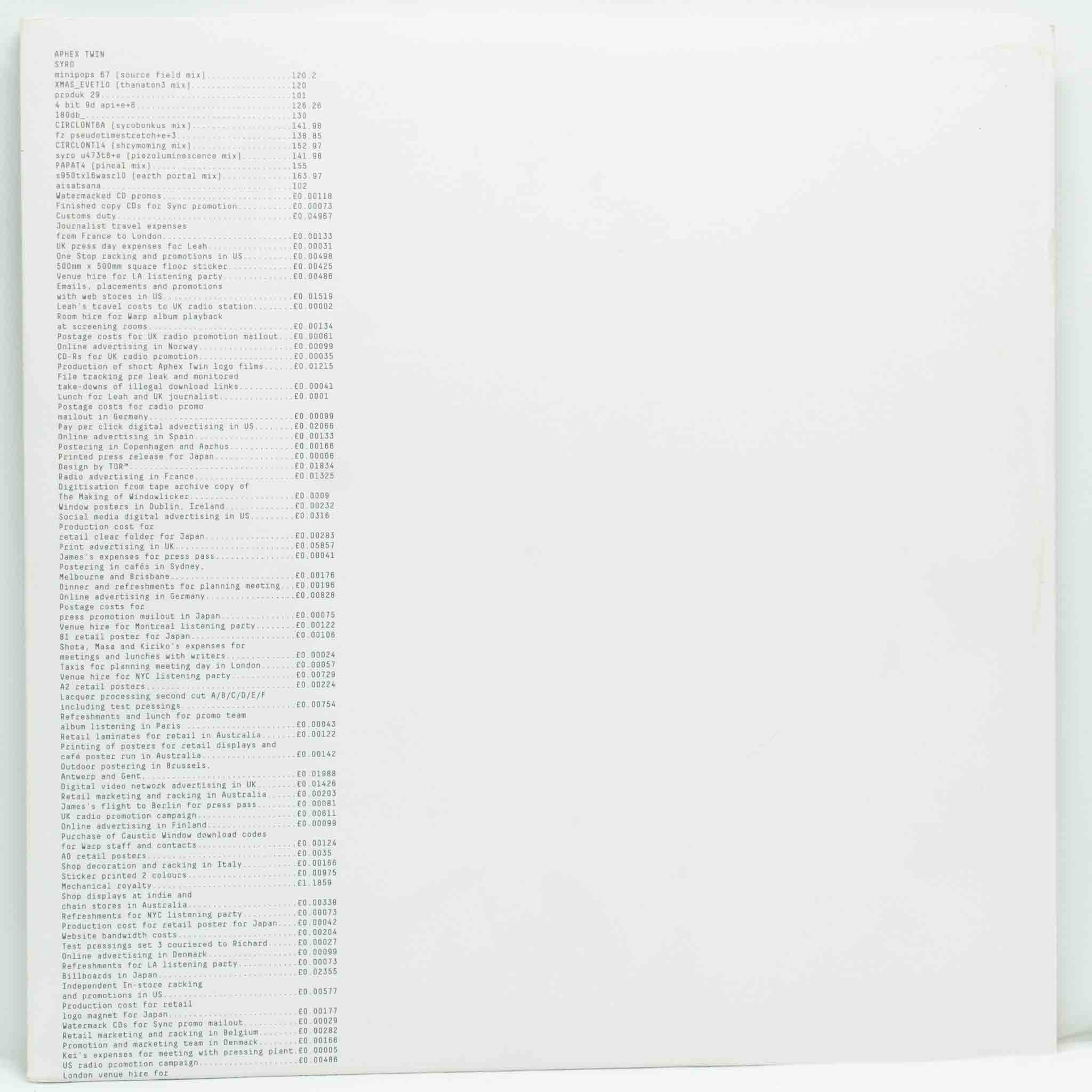 Aphex Twin ‎– Syro – Mindfield Records